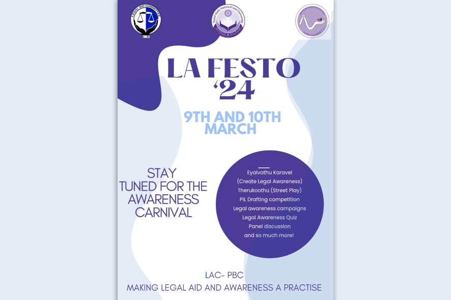 TNNLU | Lafesto'24 [9th and 10th March] | SCC Times